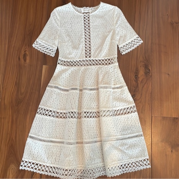 Zimmermann | Dresses | Zimmermann White Dress Size Knee Length | Poshmark